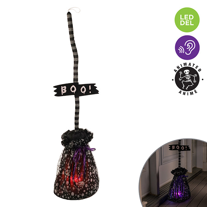 Animated dancing witch broom with lights and sounds – La Boo'tik d ...