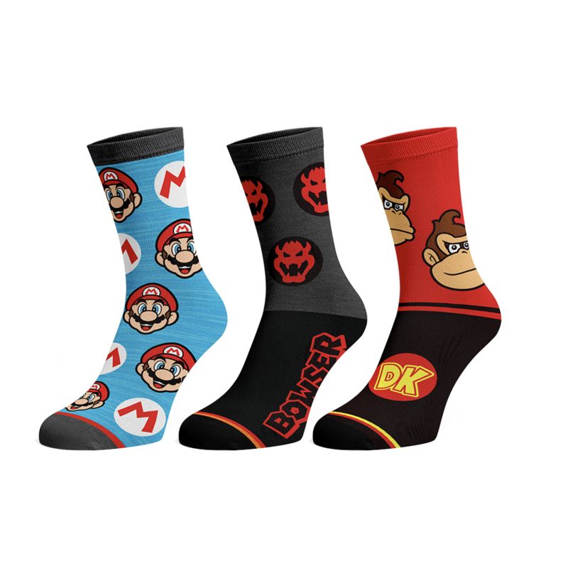 SUPER MARIO BROS - 3PK Socks – La Boo'tik d'Halloween